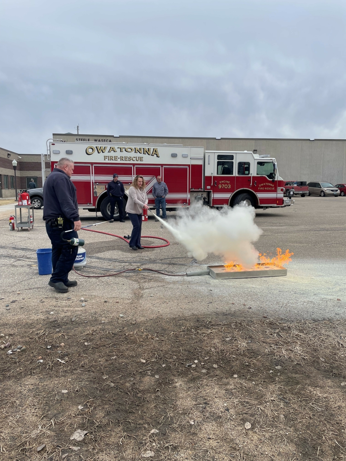 Fire safety training at Steele-Waseca | Steele Waseca Co-op Electric