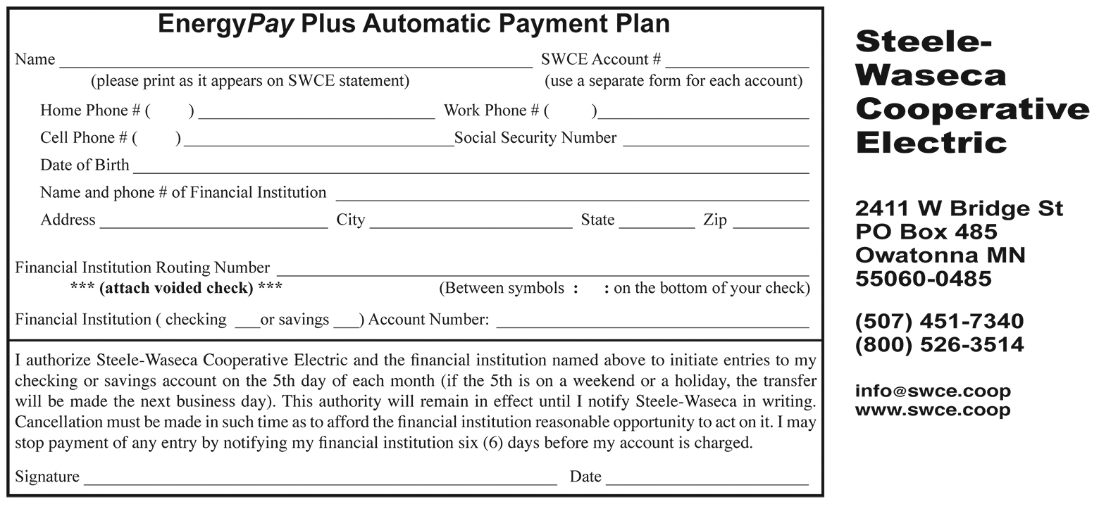 Options for paying your Steele-Waseca electric bill | Steele Waseca Co ...