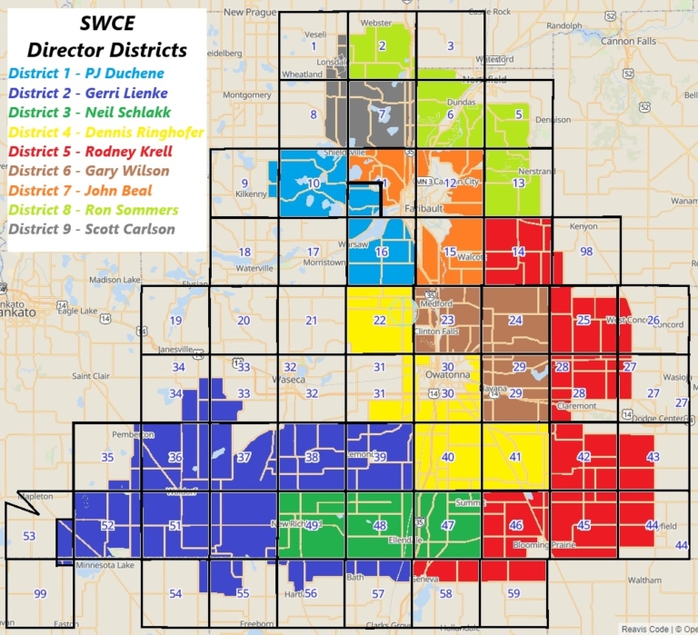 SWCE Service Area | Steele Waseca Co-op Electric